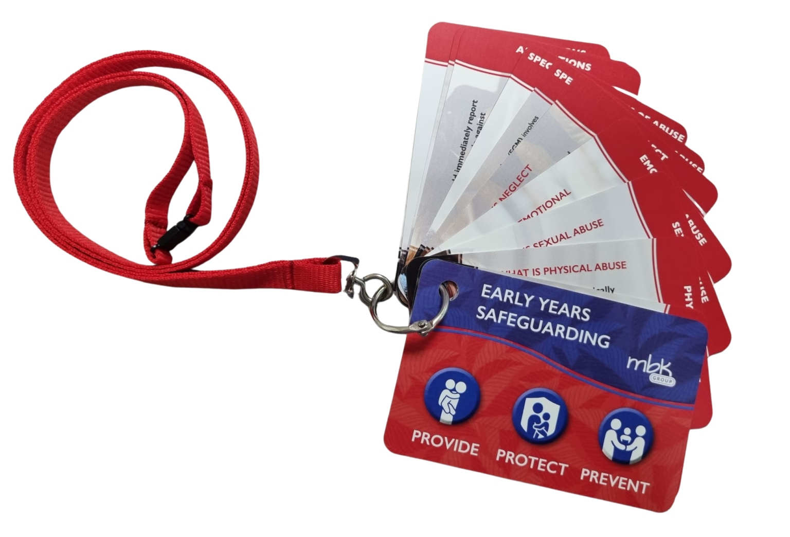 Safeguarding Key Ring Cards - MBK Early Years
