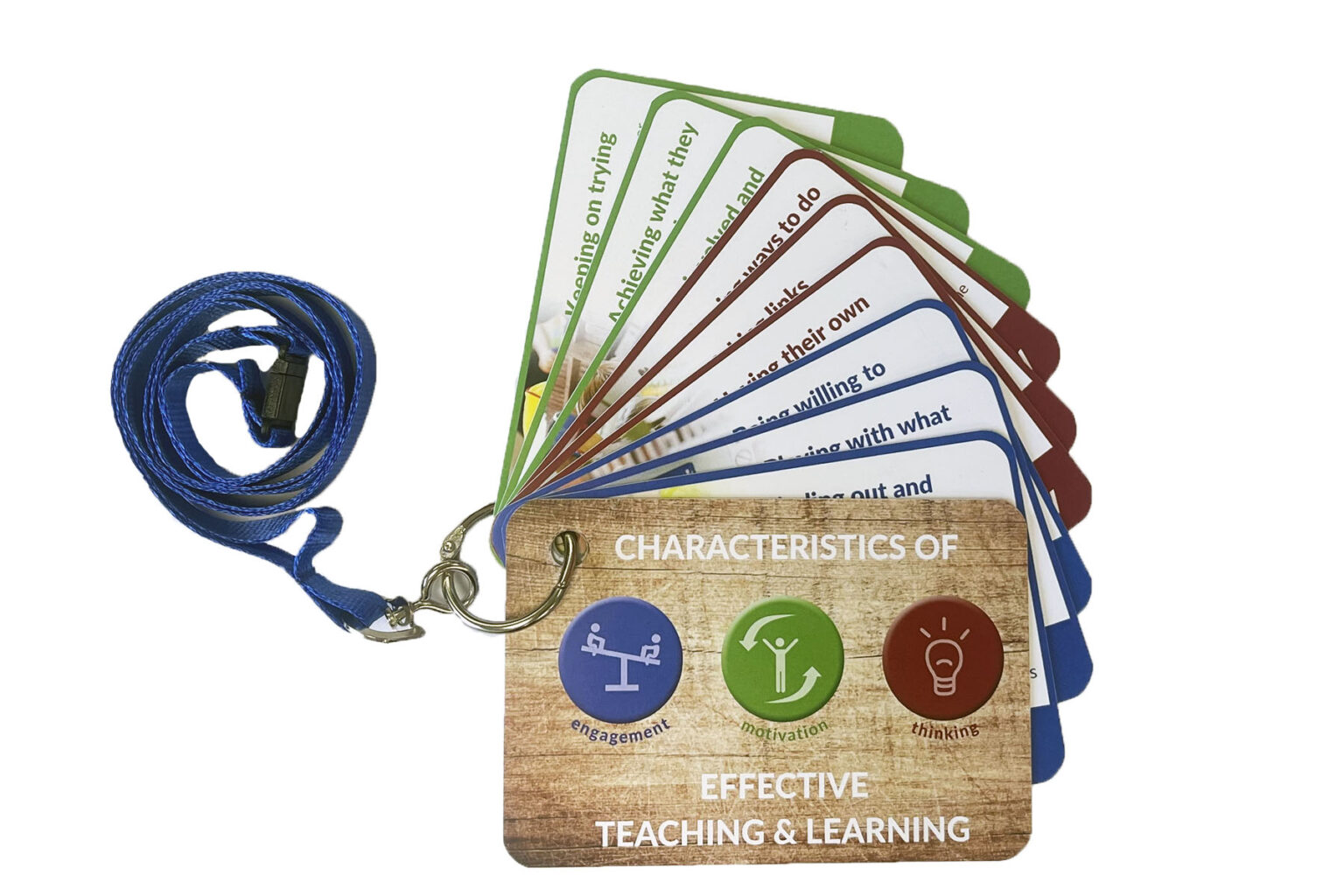 EYFS Characteristics of Effective Learning Key Ring Cards - MBK Early Years